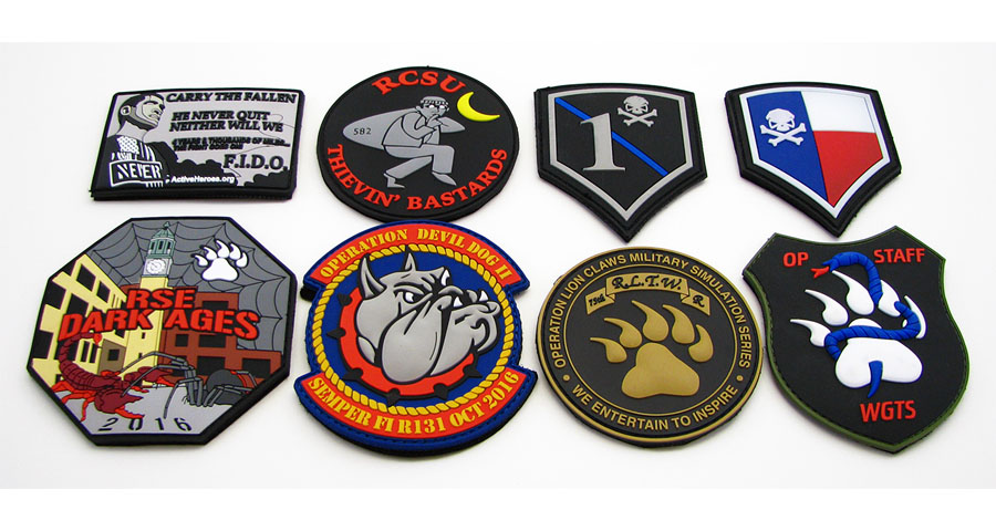 PVC Patches High Quality Custom Made To Your Design Upload Files